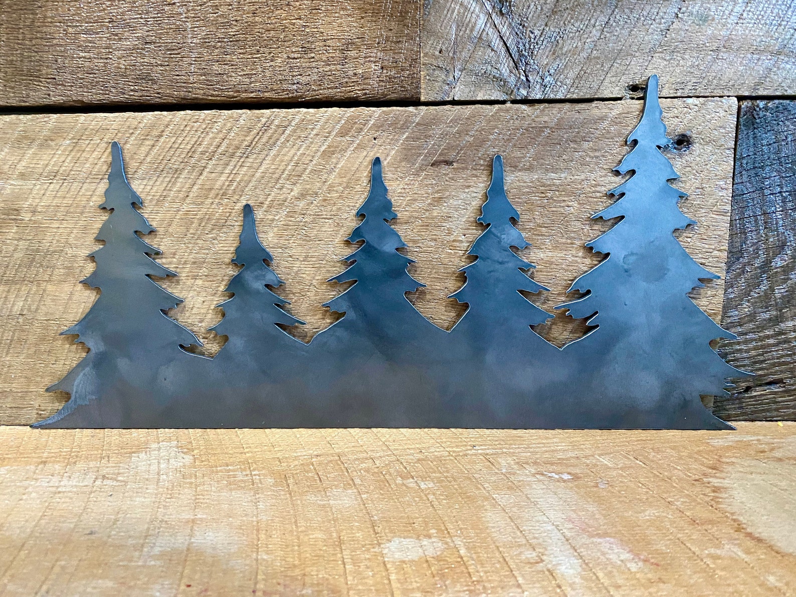 Pine Trees Metal Wall Art | Etsy