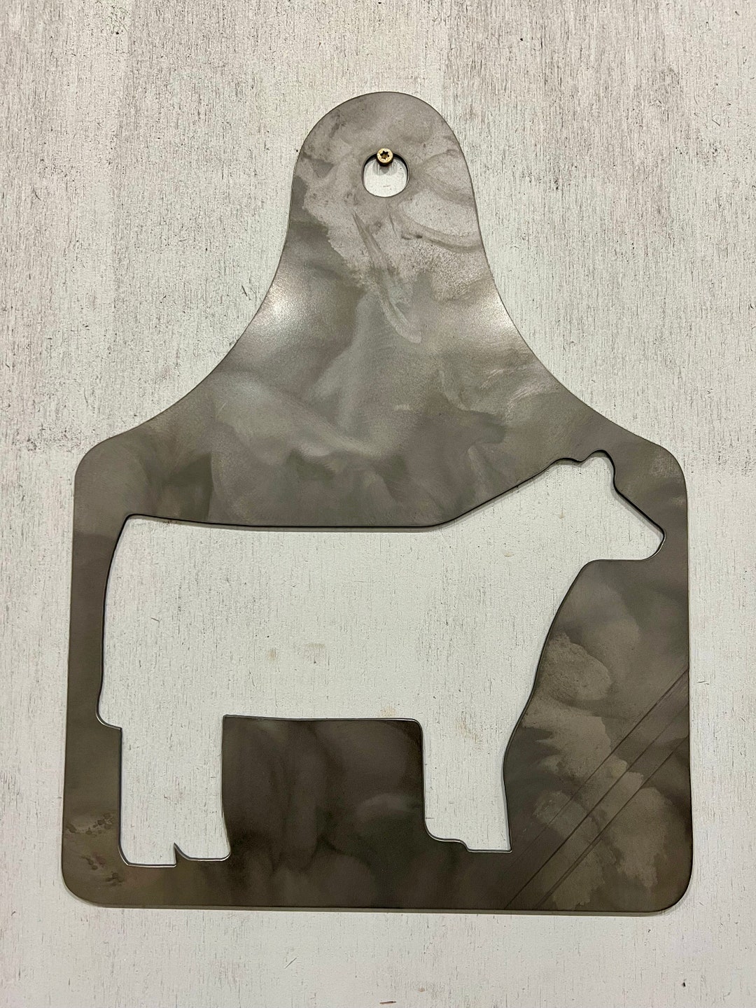 Show Stock Ear Tag Metal Wall Art - Etsy
