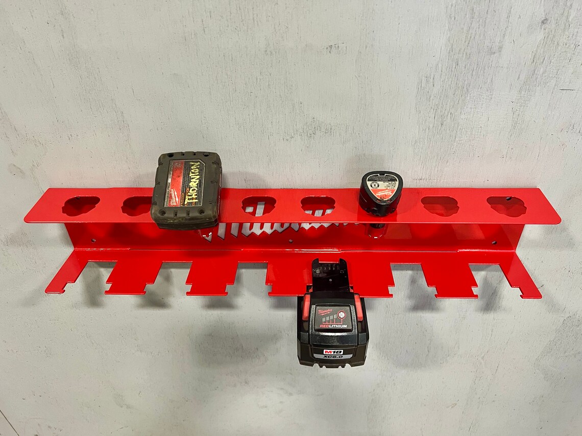 Milwaukee M12/M18 Battery Holder Storage - Etsy