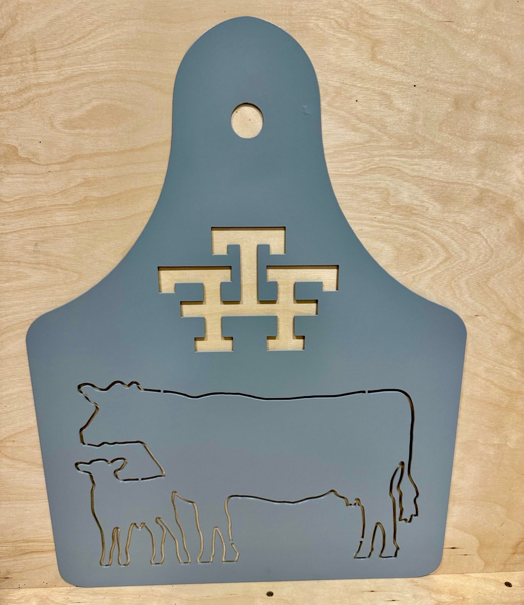 Personalized Ear Tag Metal Wall Hanging - Etsy