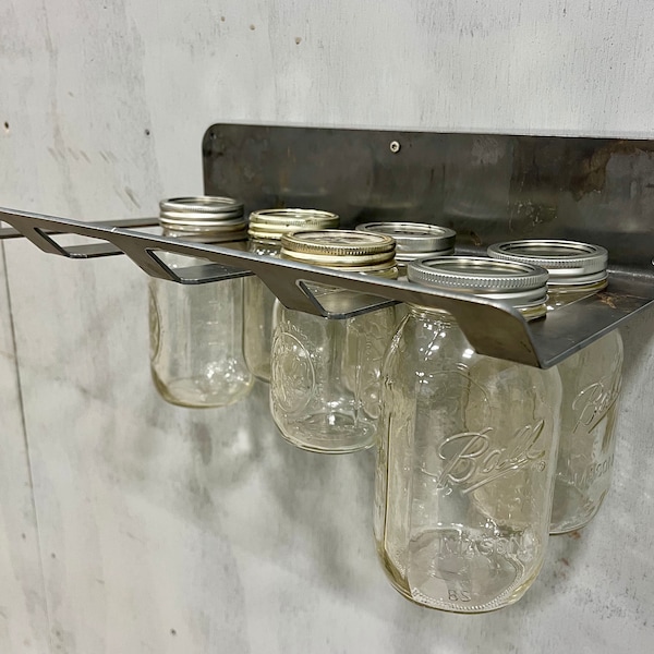 Mason Jar Rack - Etsy