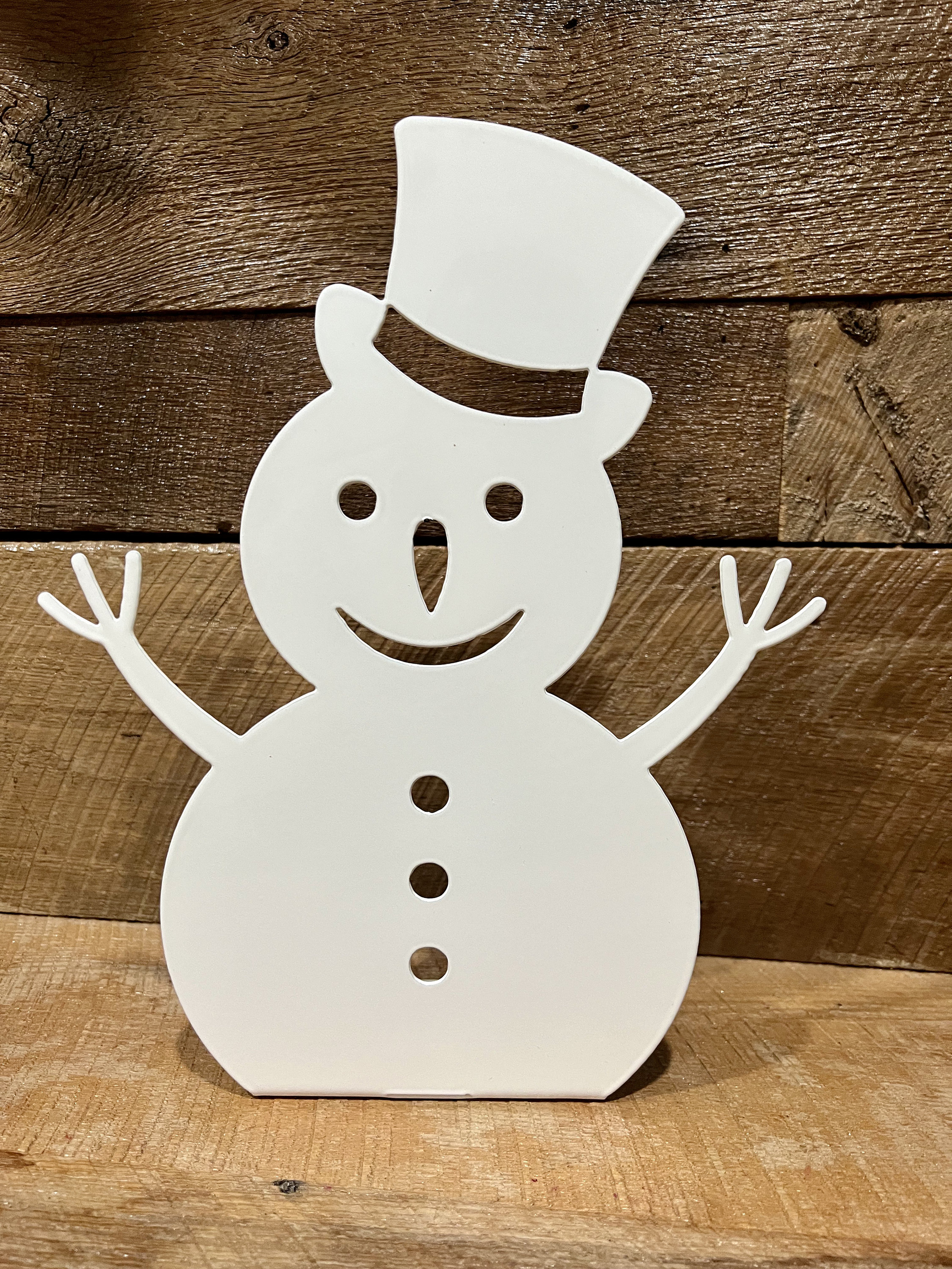 Decorative Metal Snowman - Etsy