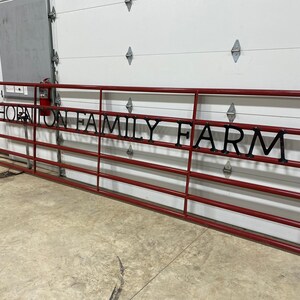 Custom Farm Gate Name Letters - Etsy