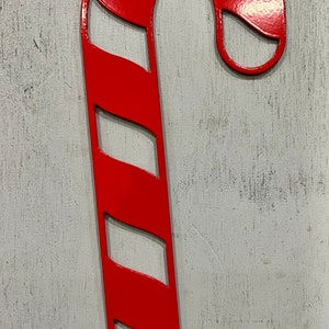Candy Cane Metal Wall Art - Etsy