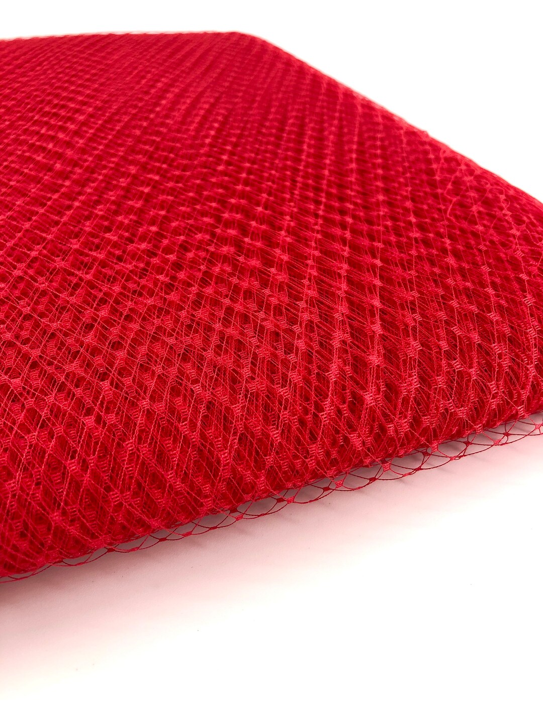 Red 9 Inch Birdcage Veiling Fabric Material for Wedding - Etsy UK