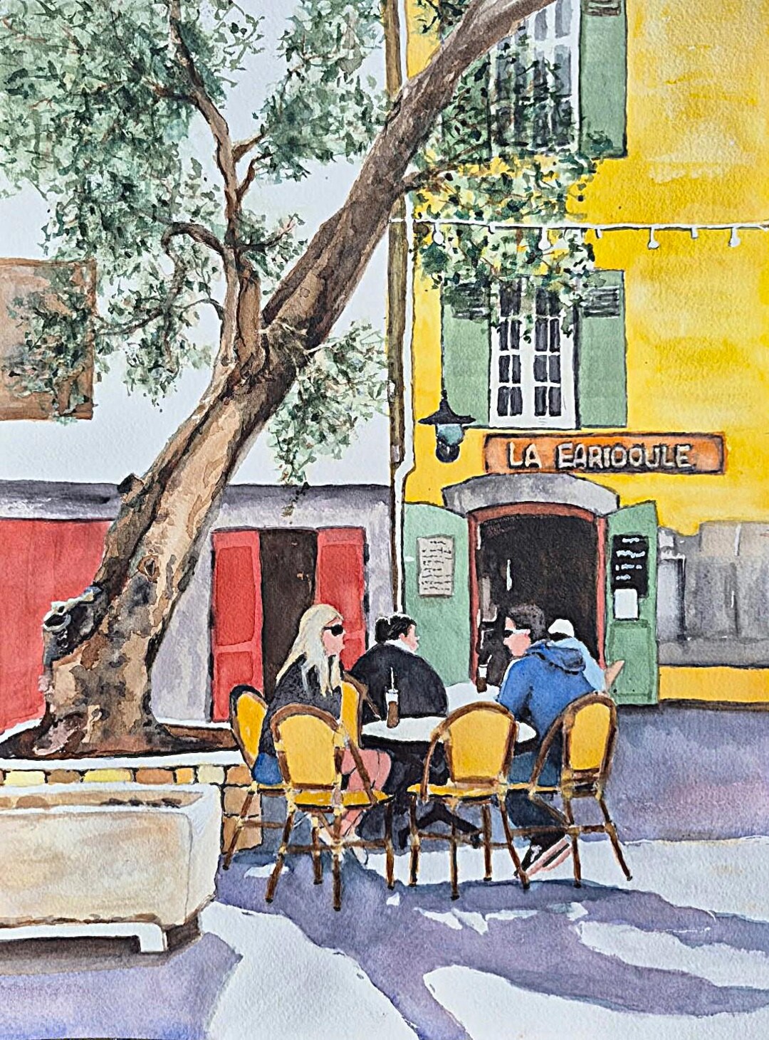Aix En Provence, 12x16, Original Art, Hand Painted, France, People ...