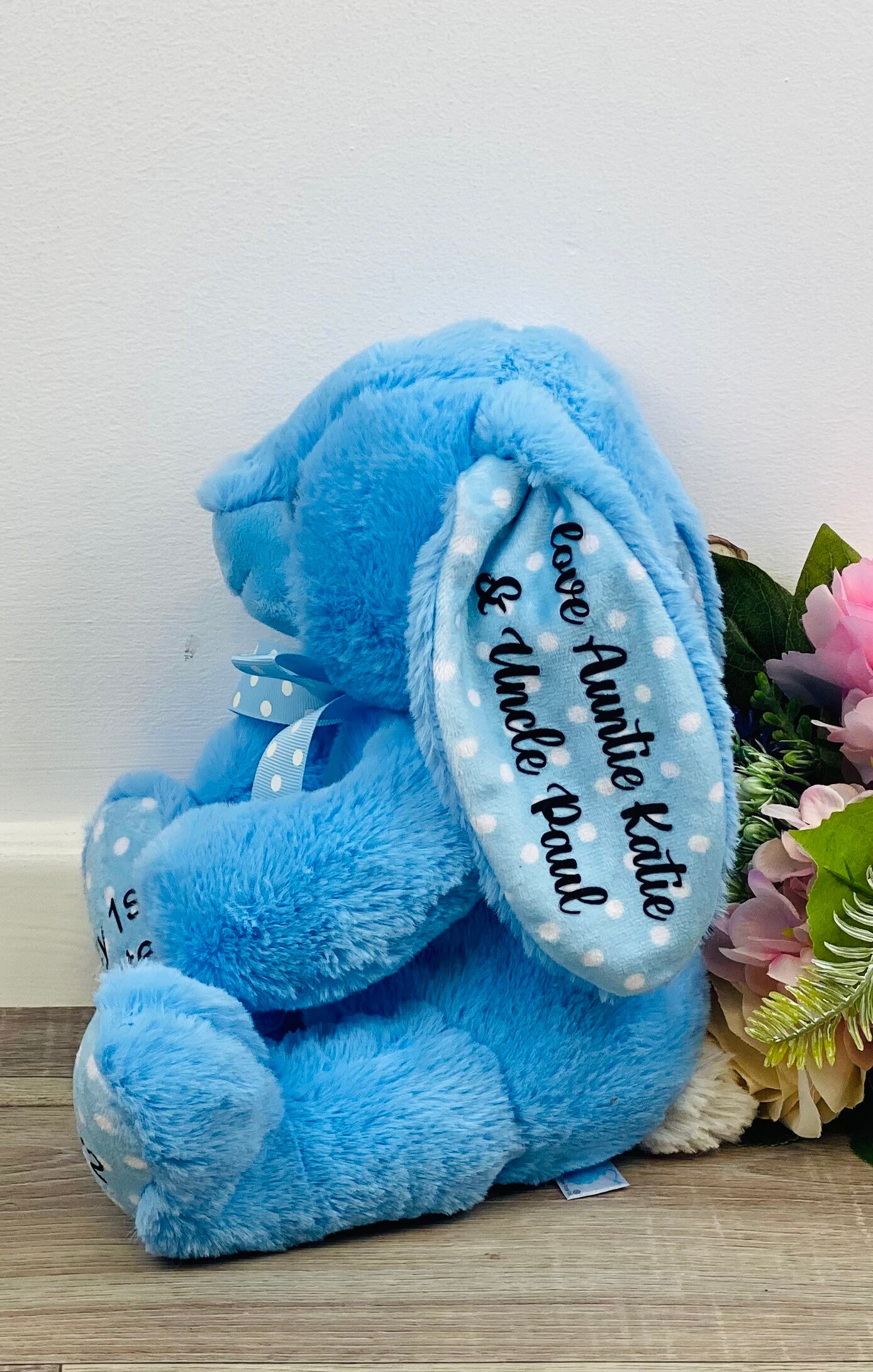 My First Bunny Personalised Easter Christening Birthday Bunny - Etsy UK