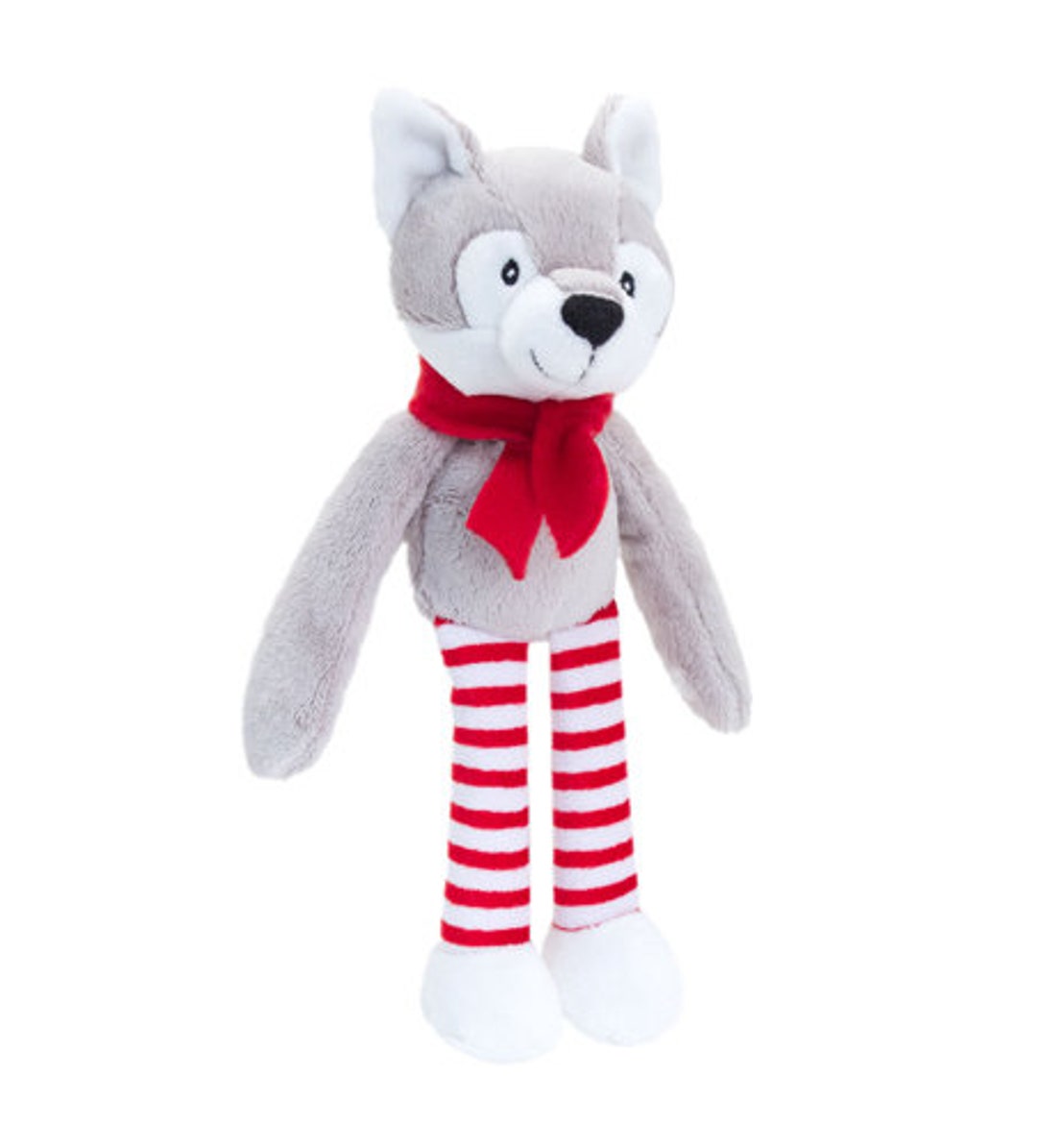 Personalised Keel Toys Dangly Christmas Character Wolf Soft Toy 15cm ...