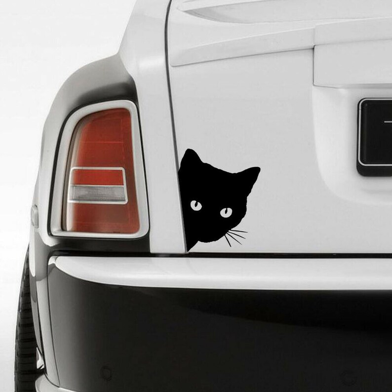 Cat Face Peeping Car Decal Window Truck Bumper Body Sticker - Etsy UK
