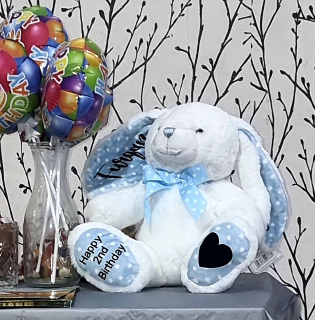 My First Bunny, Personalised Easter Christening Birthday Bunny Teddy ...