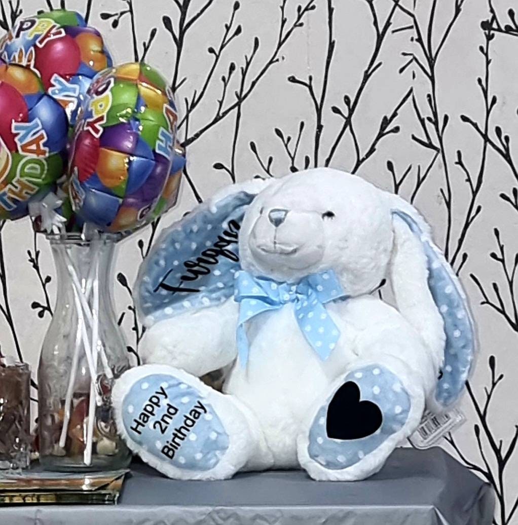 My First Bunny Personalised Easter Christening Birthday Bunny - Etsy UK