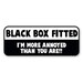 Black Box Car Sticker or Black Box Sticker Car Decals and Funny ...
