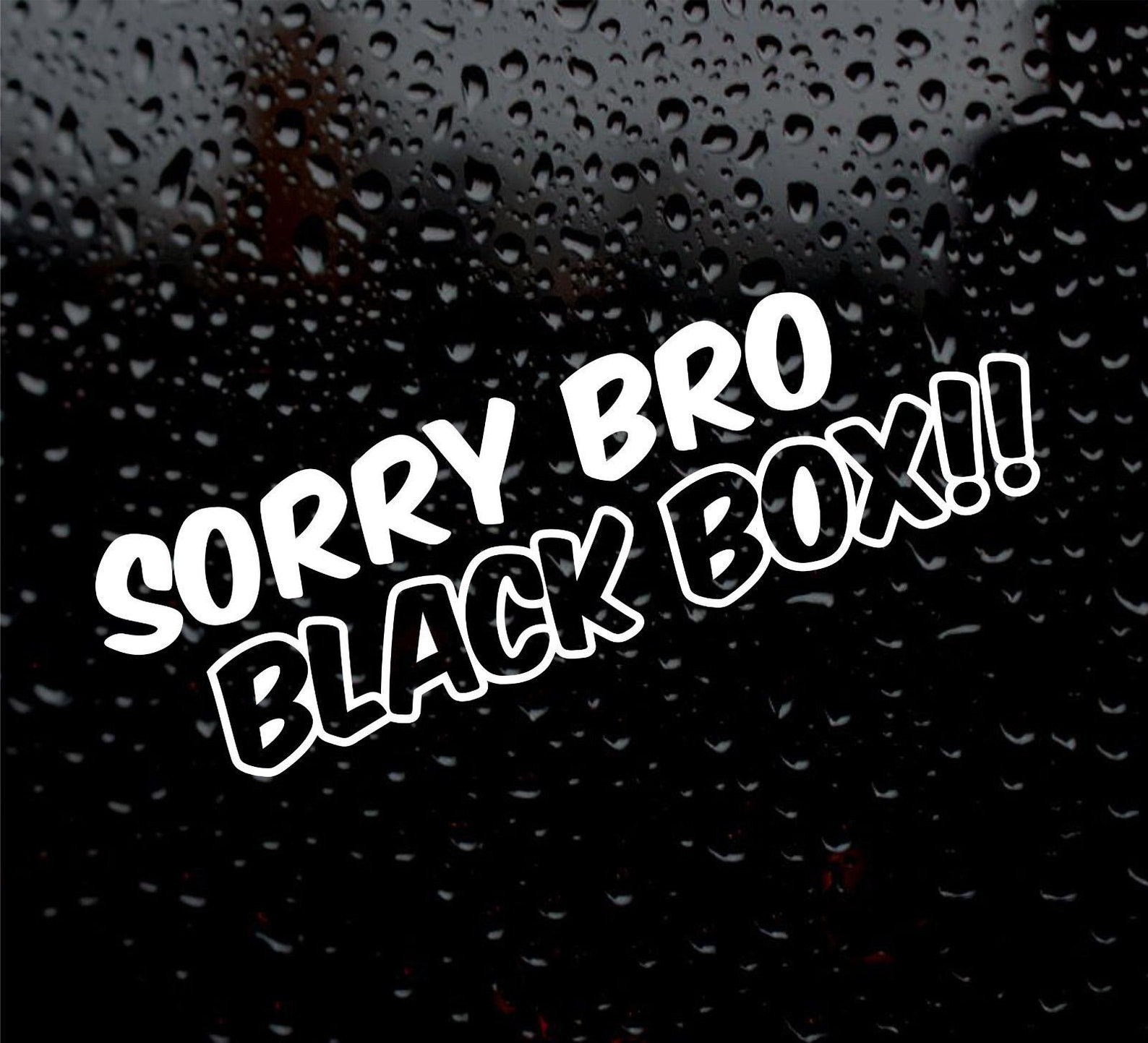 Black Box Car Sticker or Black Box Sticker Car Decals and - Etsy UK