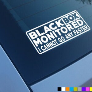 Black Box Car Sticker or Black Box Sticker Car Decals and Funny ...