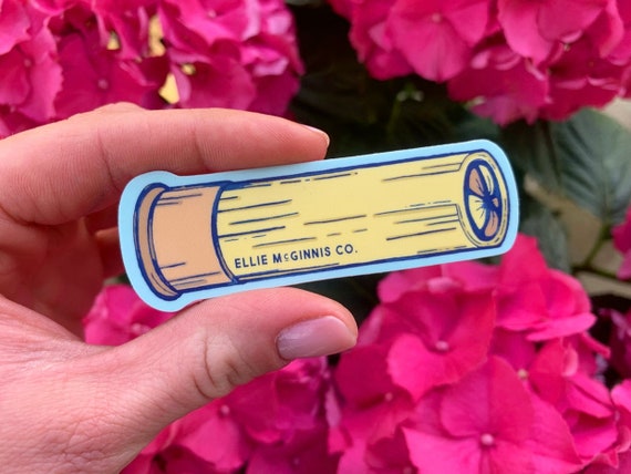 Yellow Hunting Shotgun Shell Waterproof Vinyl Sticker Ellie | Etsy