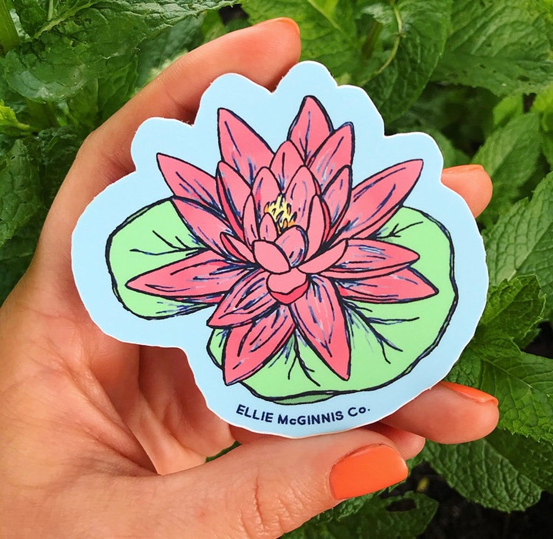 Lily Pad Vinyl Sticker - Ellie Mcginnnis Co. - Etsy
