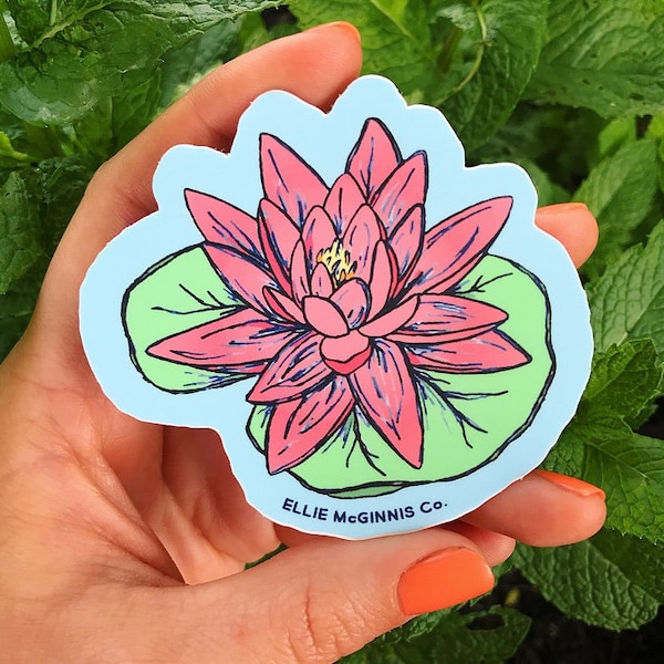 Lily Pad Sticker - Etsy