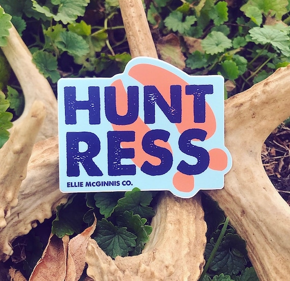 Deer Hunting Huntress Vinyl Sticker Ellie Mcginnis Co. - Etsy