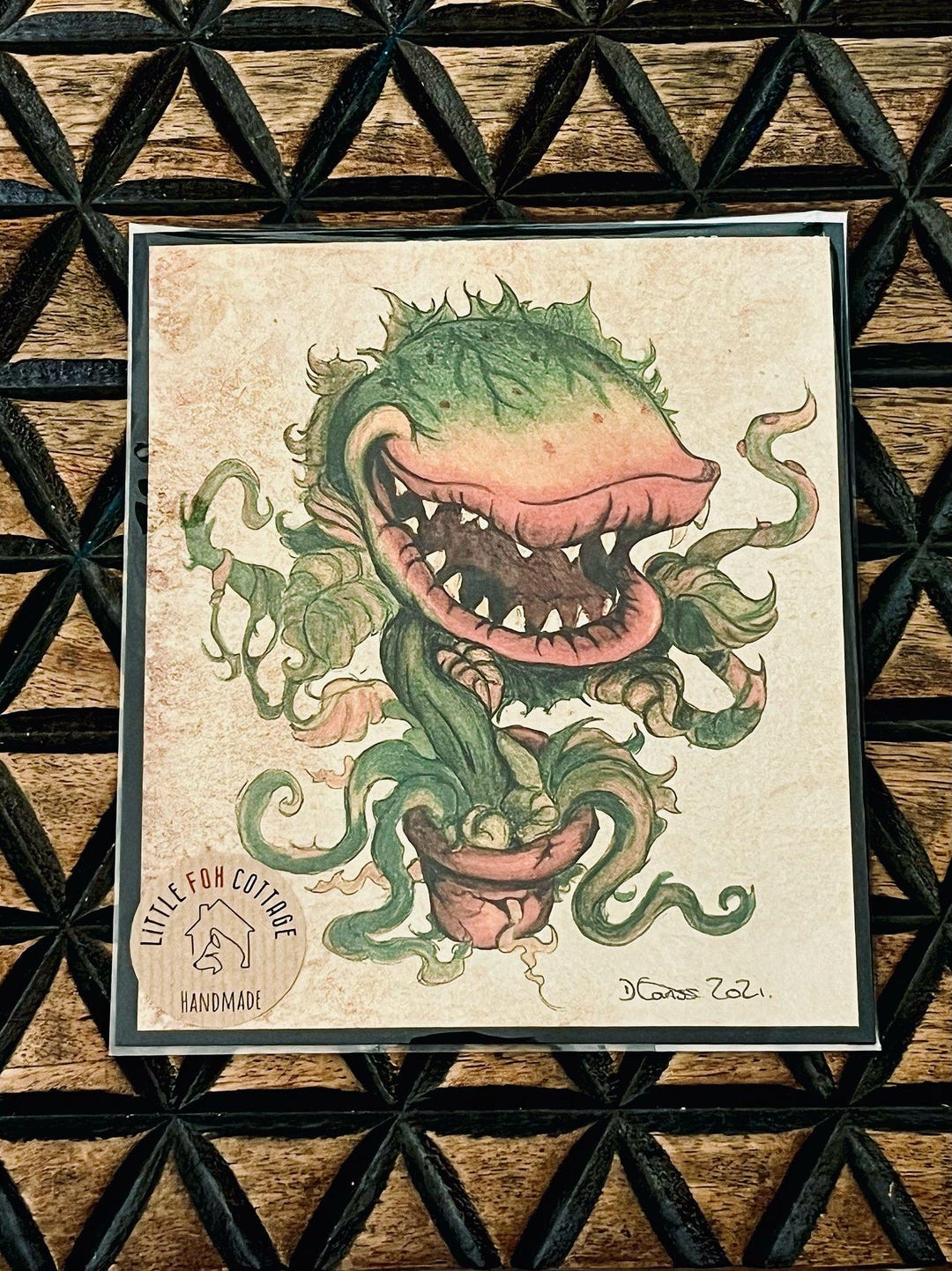 Hand Drawn Artwork Audrey 2 Little Shop of Horrors Ink & Pencil on ...
