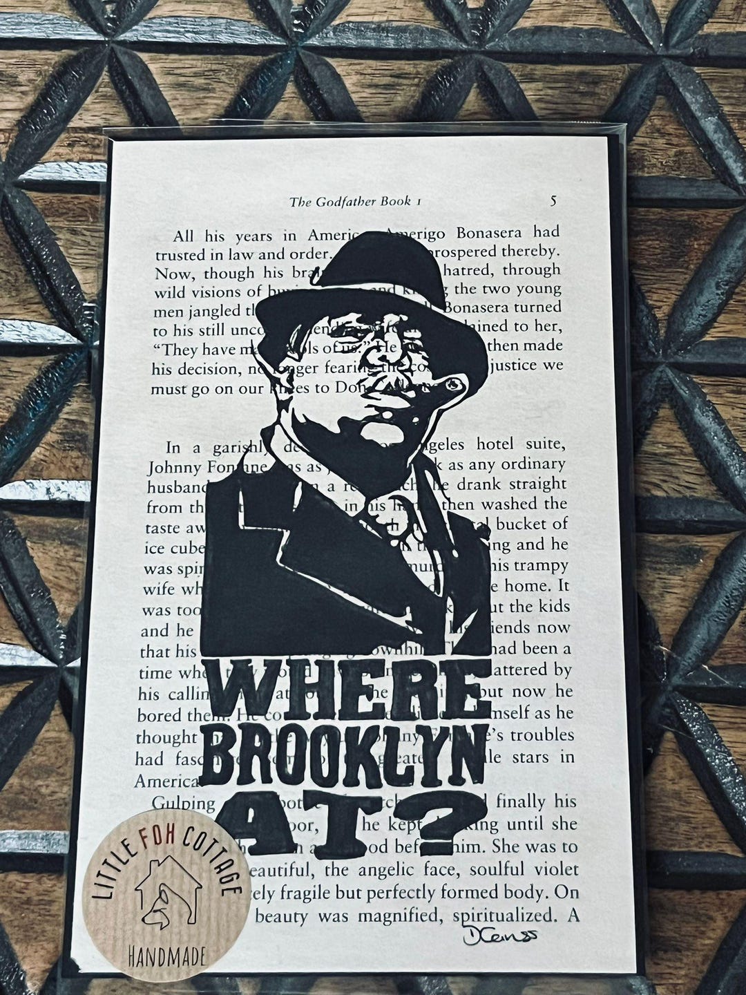 Book Page Art. Hand Drawn Biggie Smalls the Notorious BIG on the ...