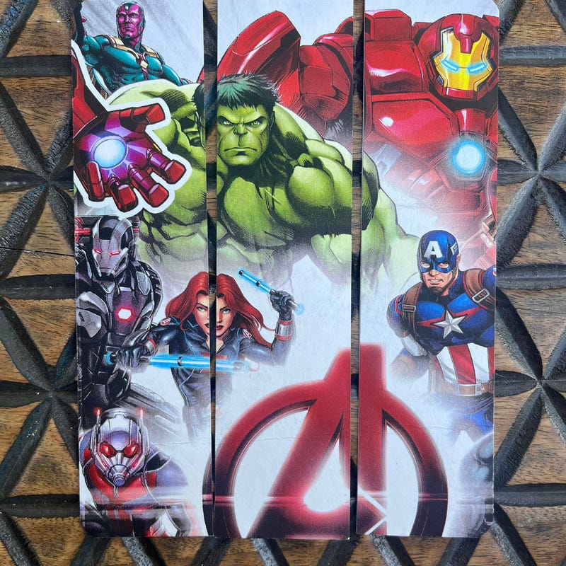 Avengers Bookmark - Etsy