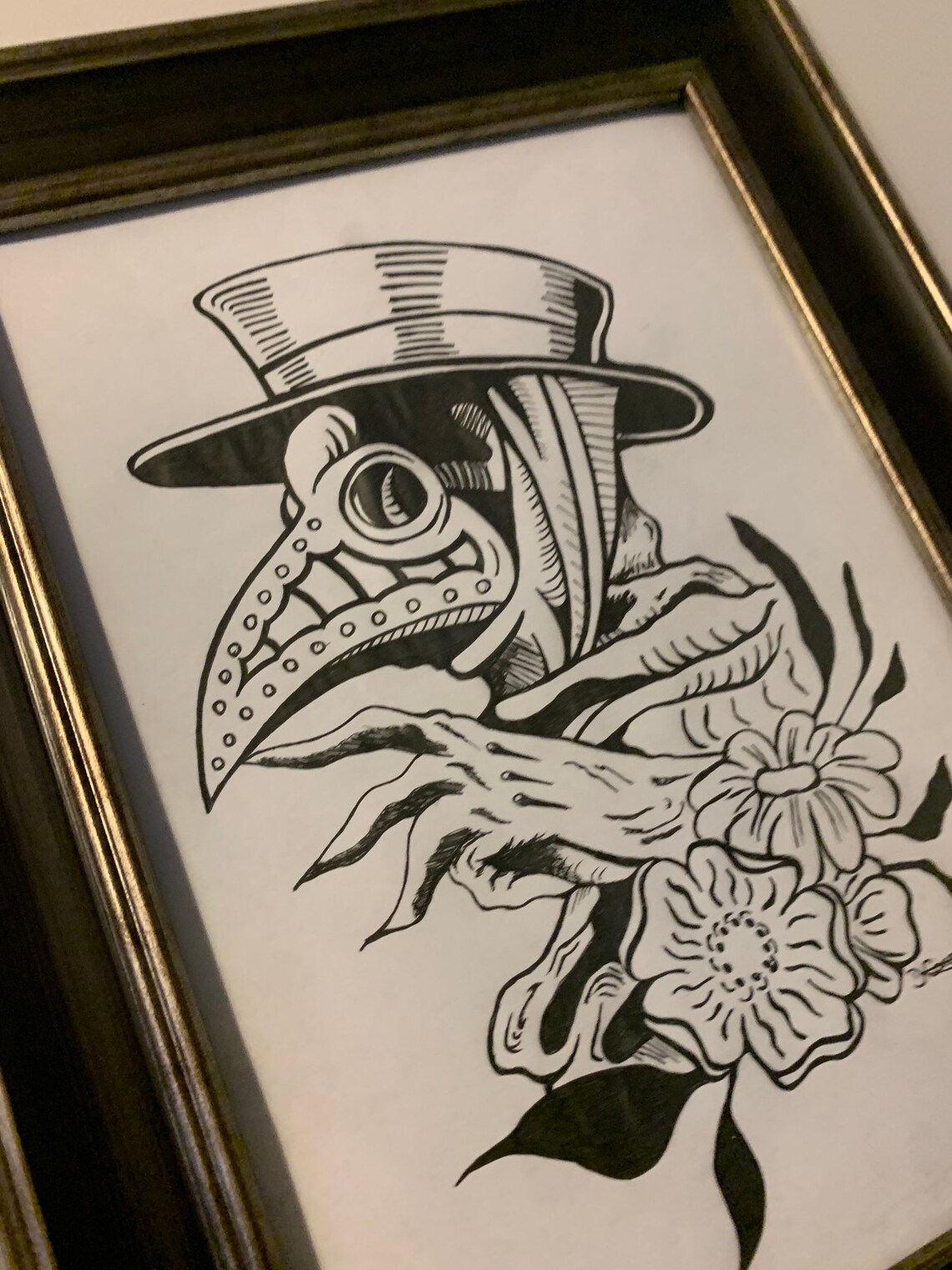 The plague doctor tattoo flash - pitbezy