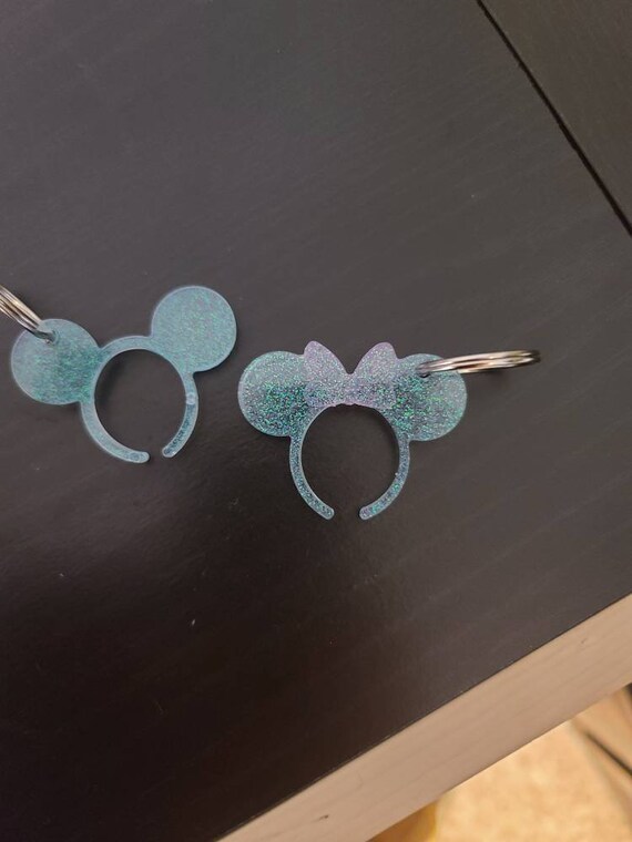 Mickey & Minnie Key Chains - Etsy