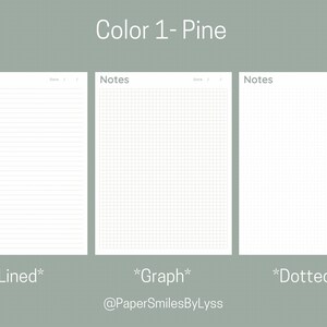 Printable Notes Bundle Simple Stationery Planner Pages Journal Pages ...