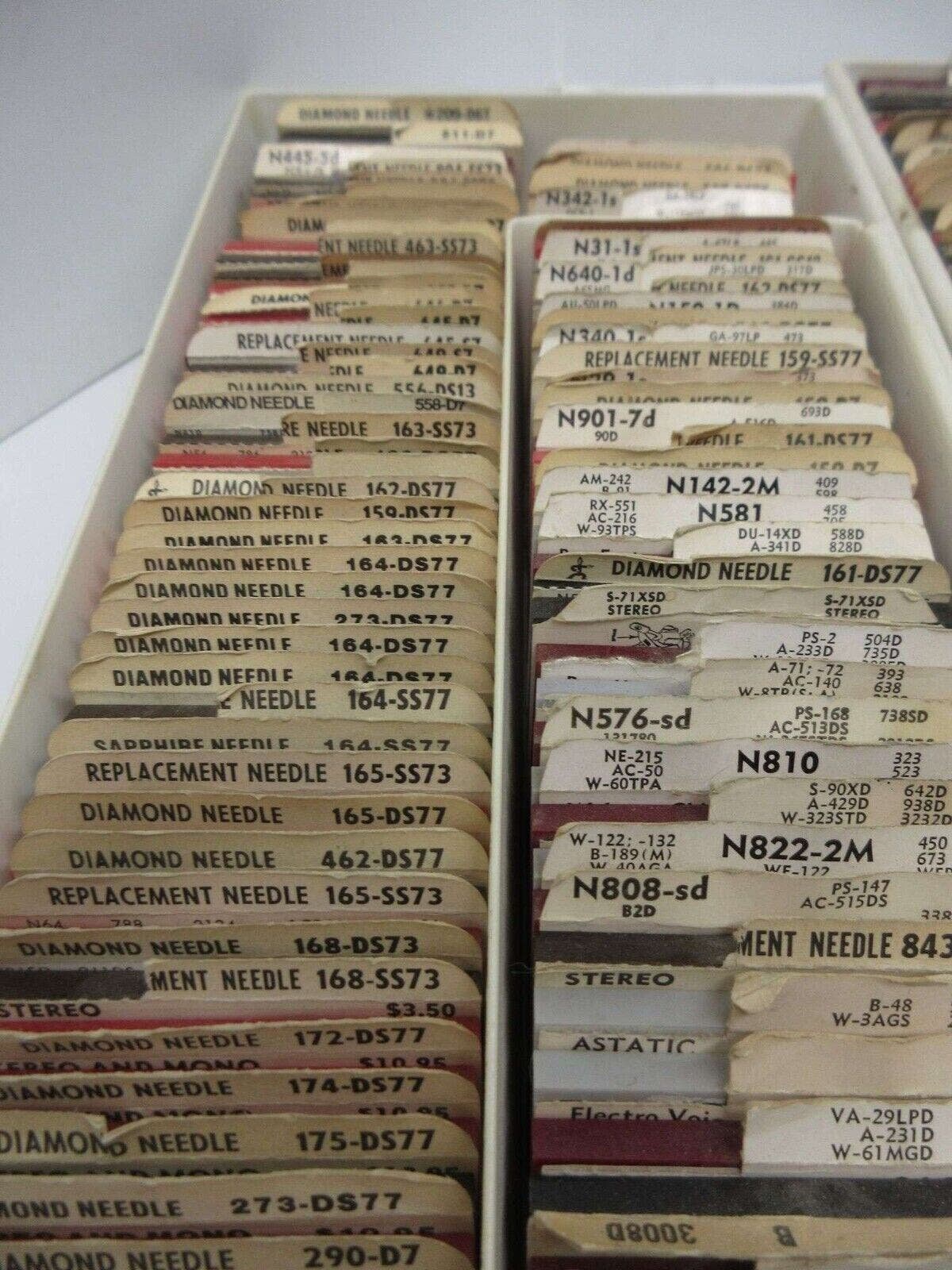 Large Lot of 180 NOS Diamond Sapphire Turntable Styluses: Pfanstiehl ...