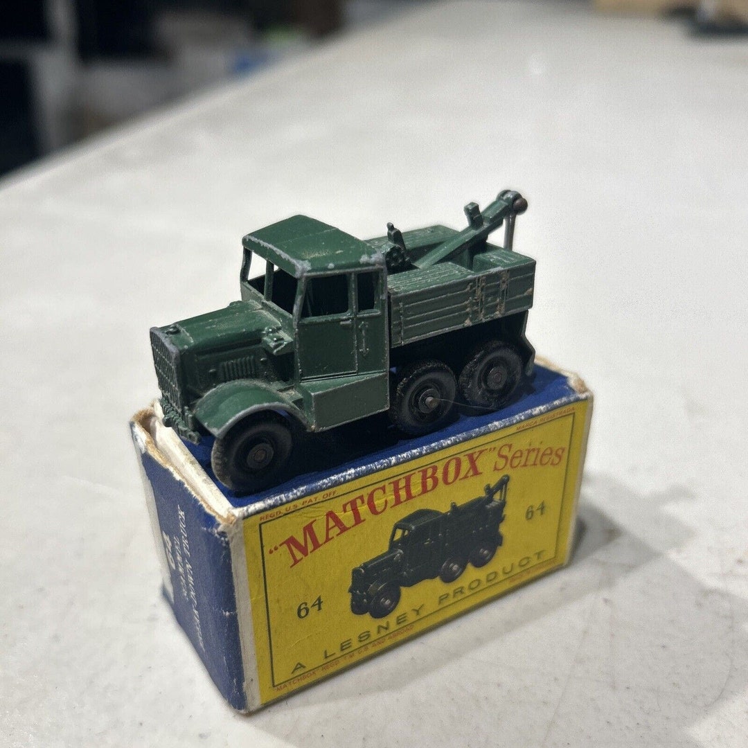 Matchbox Lesney Military 64 Scammell Breakdown Truck in Original Box ...