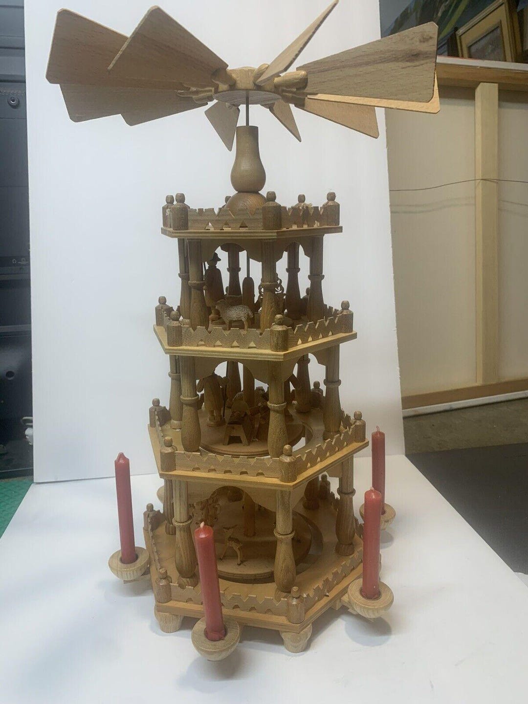 Weihnachts Nativity Pyramid German Christmas 4-tier Pyramid 18” - Etsy