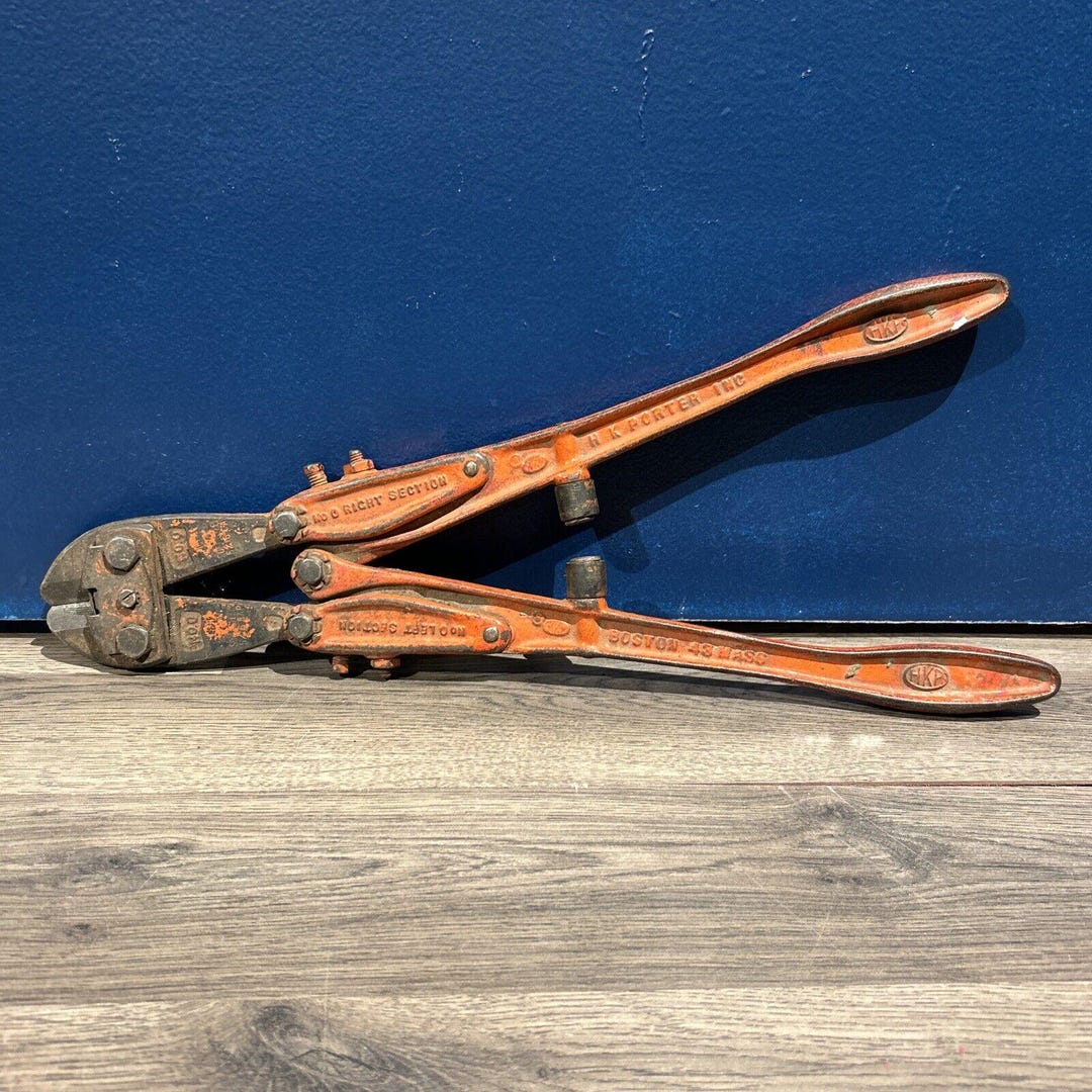 Vintage H. K. Porter HKP NO 0-18 Inch Cast Iron Bolt Cutter New Easy ...