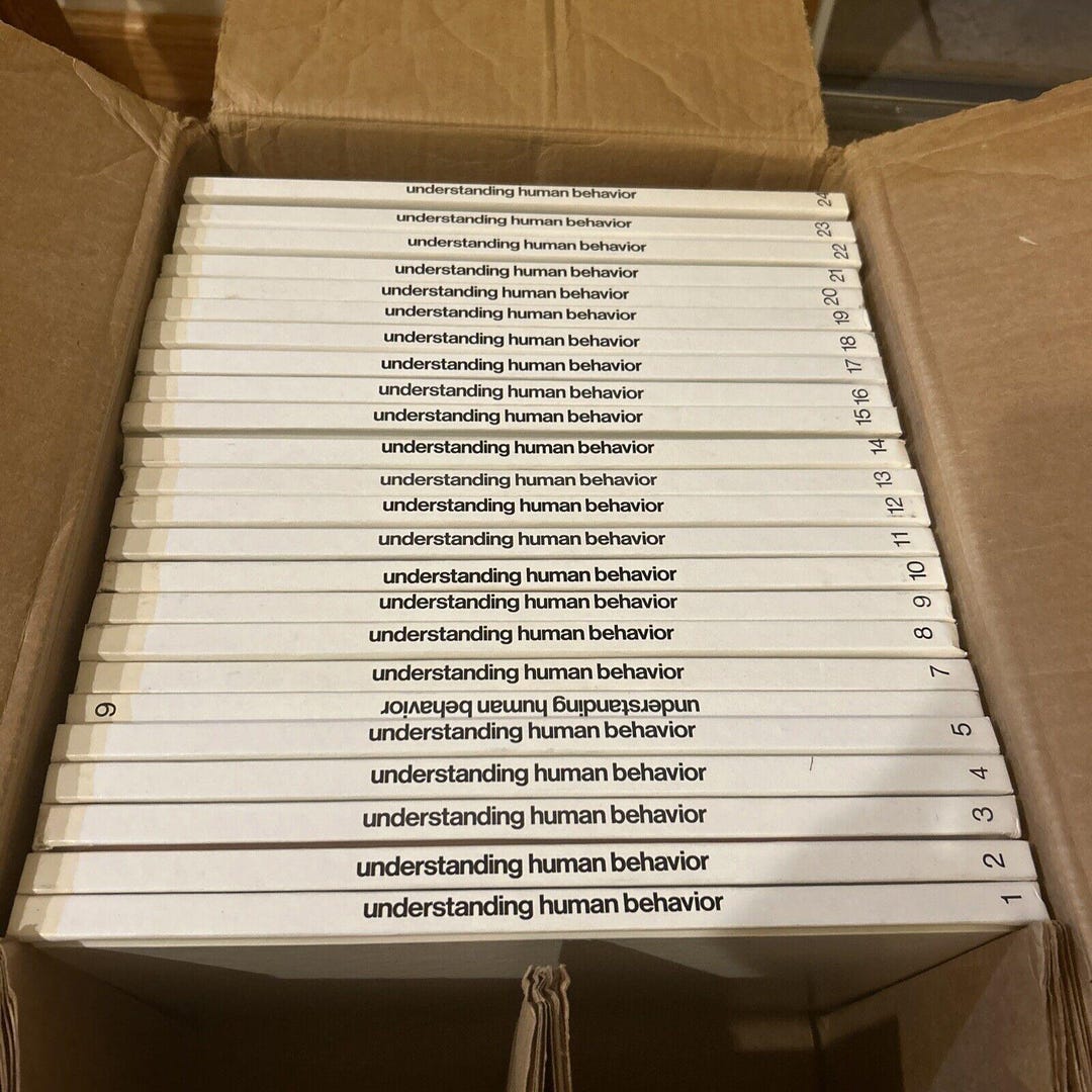 1974 Complete Set of Understanding Human Behavior Set 1-24 Psychology ...