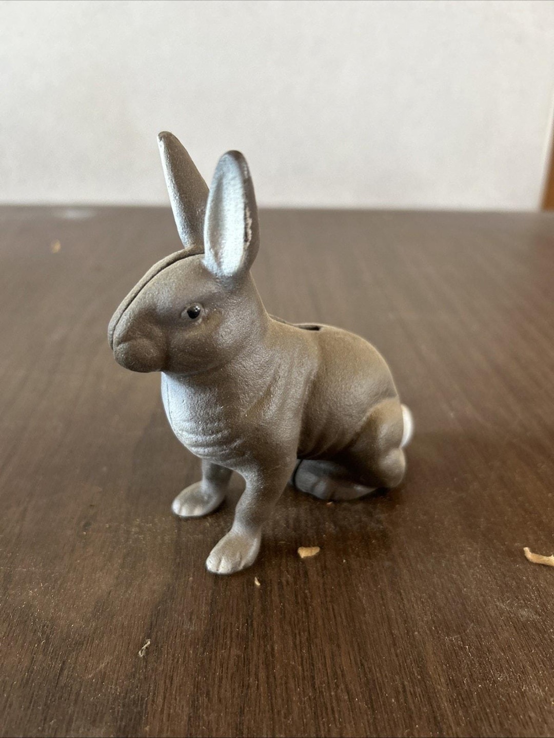 Brown Bunny Cast Iron Still Bank, American, Grey Iron Casting Circa ...