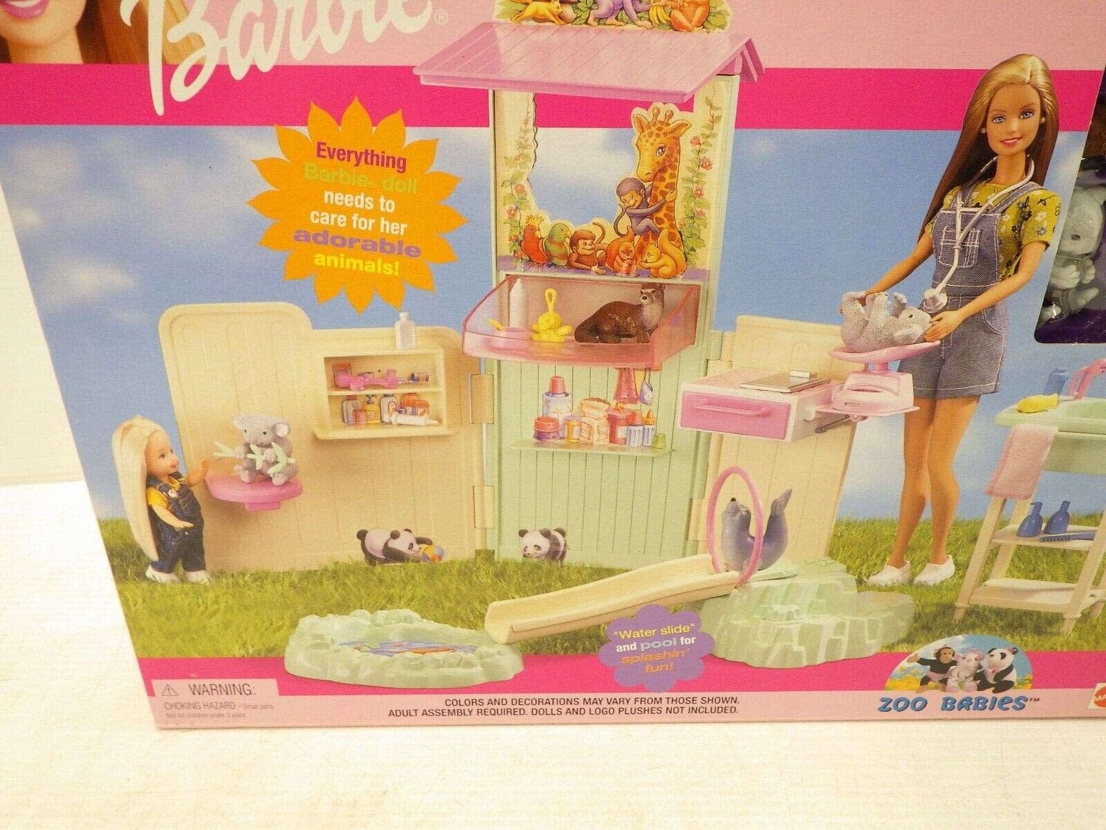 Barbie Zoo Babies Folding Playset 2000 New in Box - Etsy