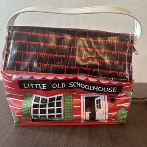 1974 Little Old Schoolhouse Red Vinyl Lunchbox Dart Industries - Etsy