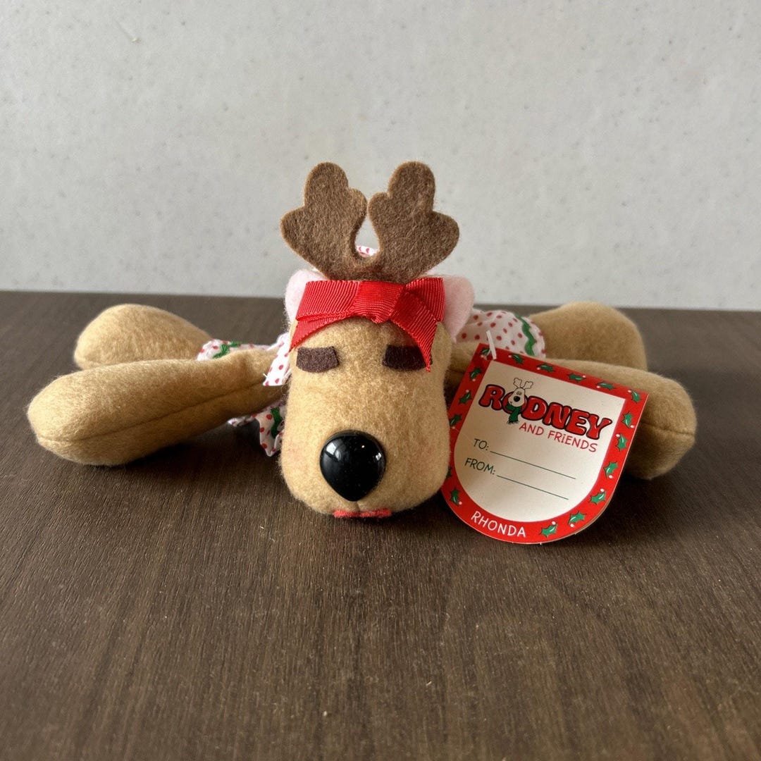 1984 Rodney and Friends Plush Rhonda Reindeer With Tag - Etsy