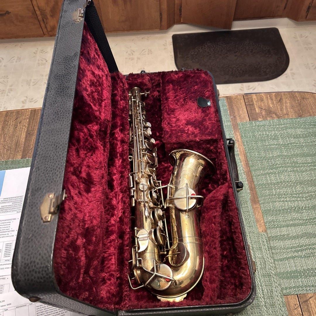 1920s Lyon & Healy Alto Saxophone Beveled Tone Holes, Satyr Engraving ...