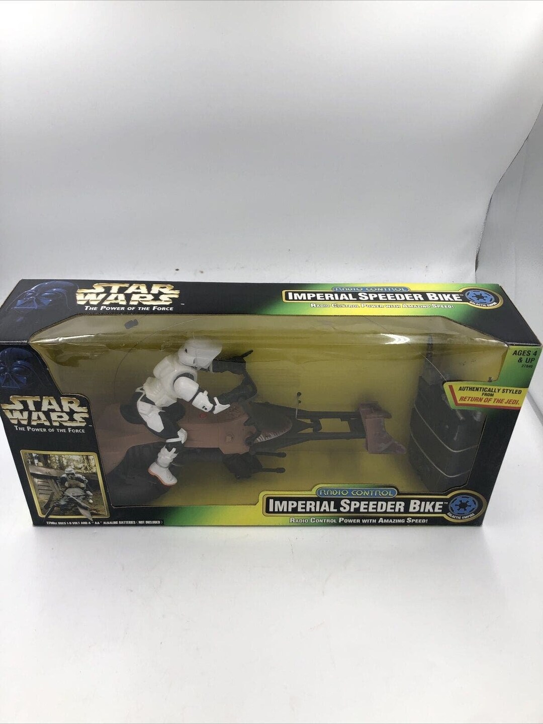 Star Wars the Power of the Force Imperial Speeder Bike Radio Control 1997. NIB - Etsy
