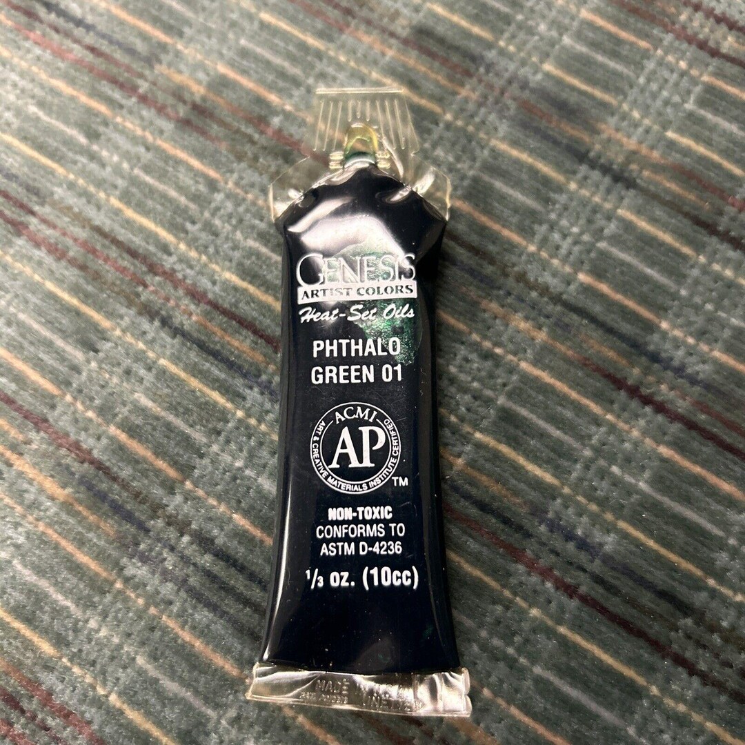 Genesis Heat Set Paint Original Formula Phthalo Green 01 1/3 Ounce - Etsy