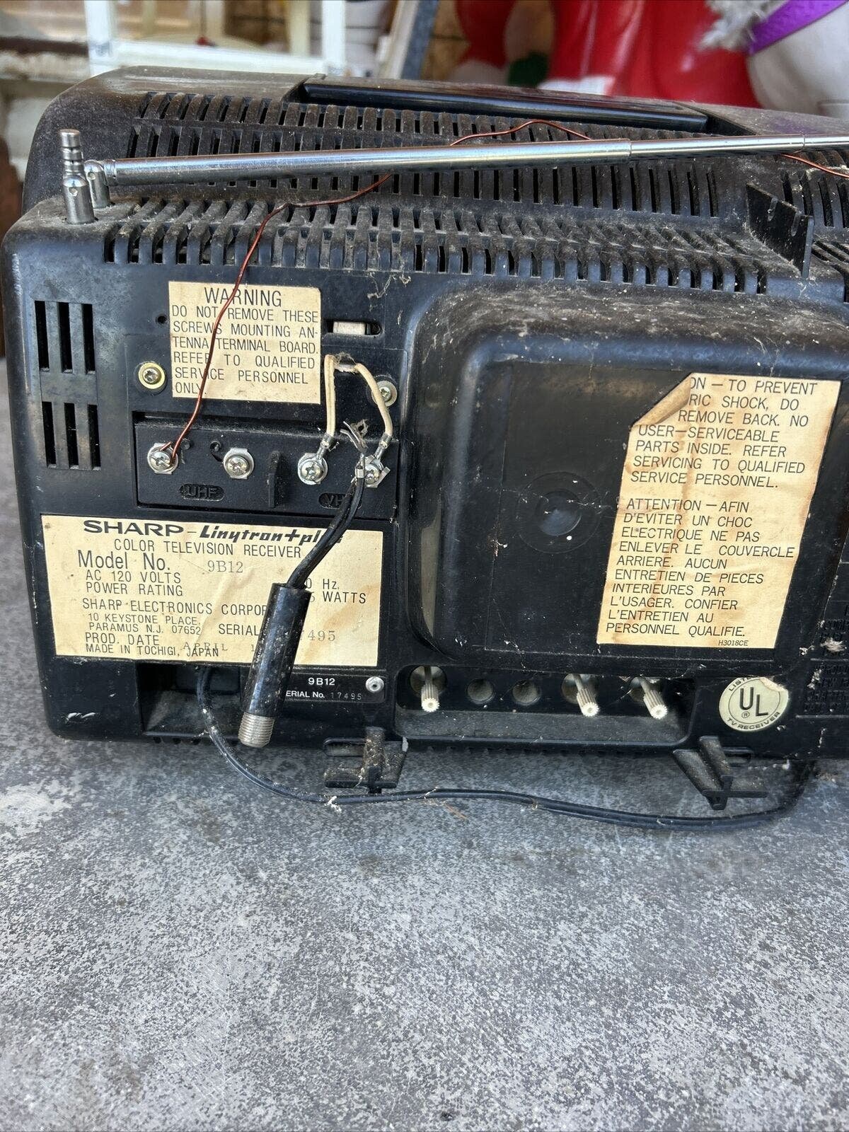 Working Sharp Linytron Plus Color CRT Vintage TV 1970s Retro Gaming ...