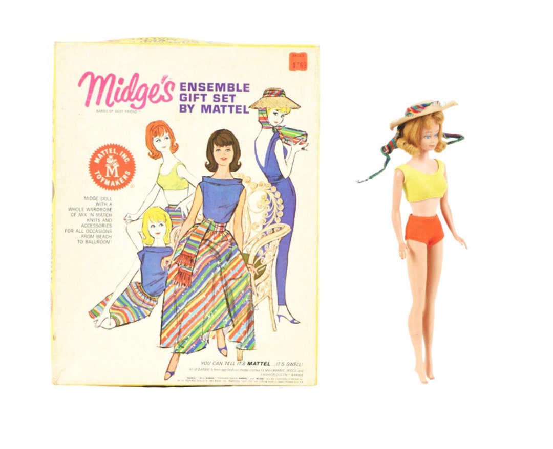 1963 Barbie Midge Ensemble Gift Set Complete With Accessories and ...