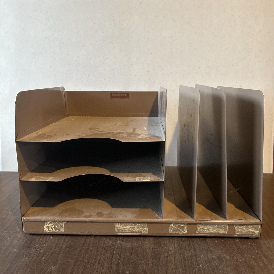 Vintage Lit-ning Desktop Mail/document Organizer - Etsy