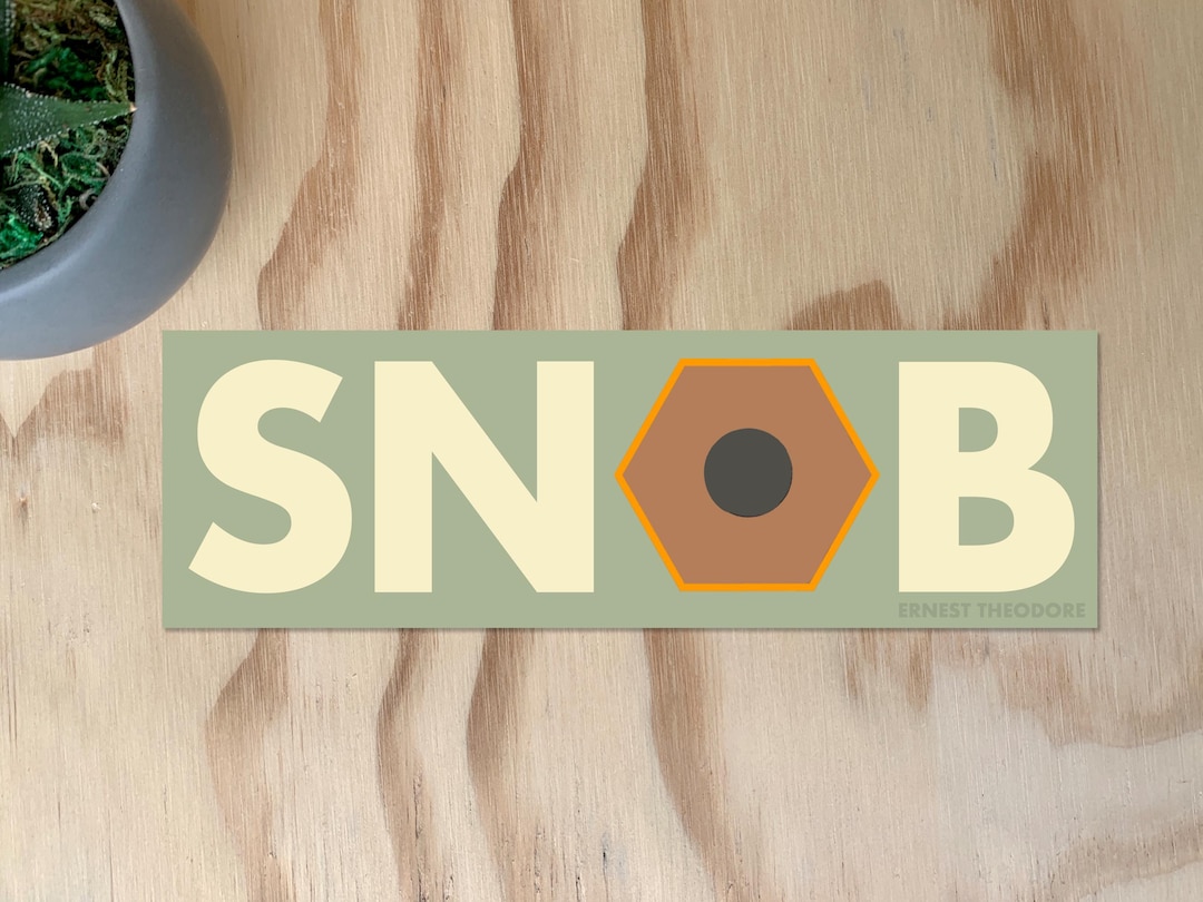 The PENCIL SNOB Sticker - Etsy