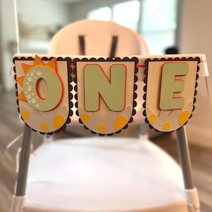 Oneasaurus Highchair Banner, Dinosaur First Birthday Party Decor, Trex ...
