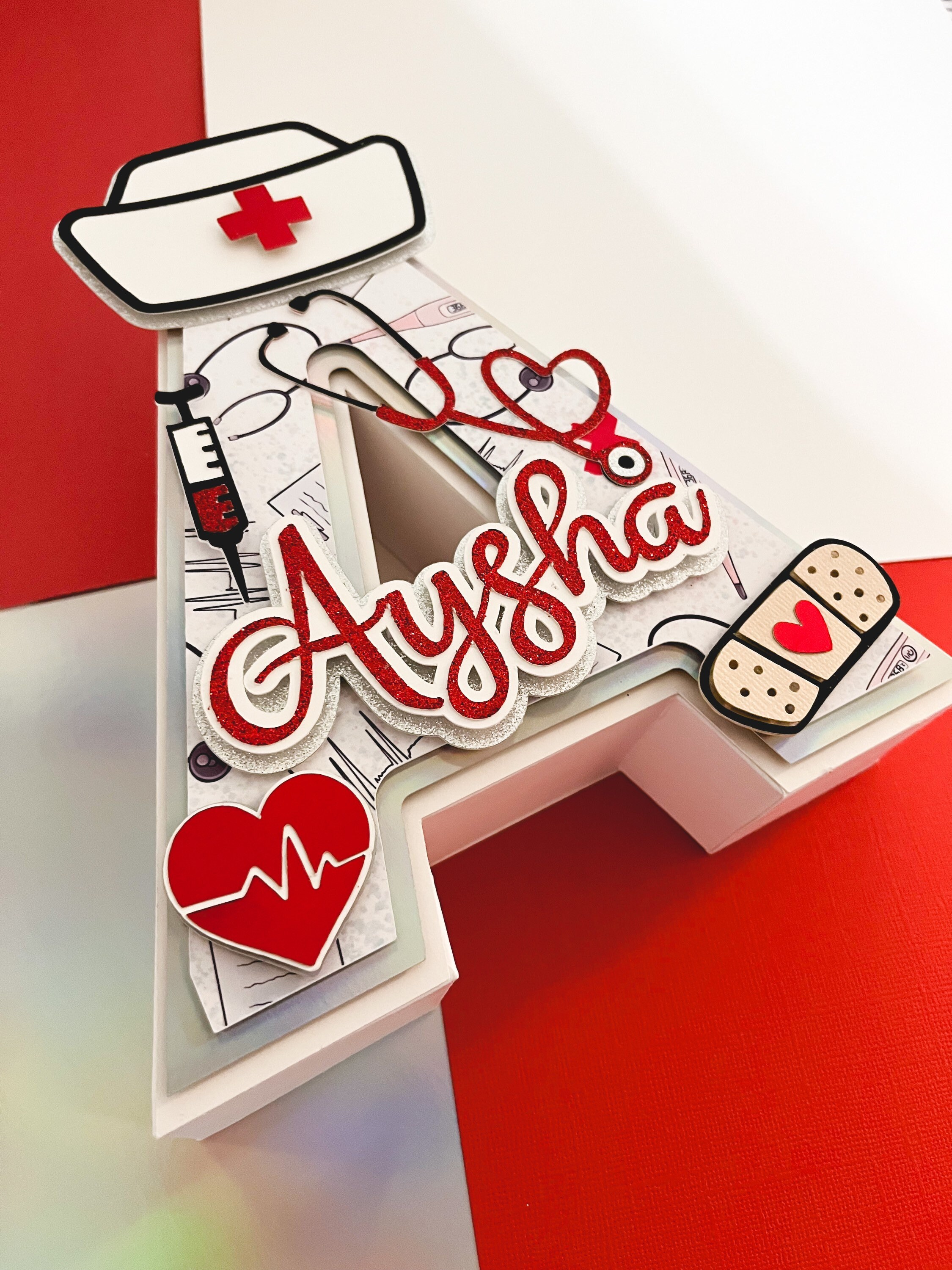 Nurse Appreciation 3D Letter, Custom 3D Letter for Nurses, Personalized ...