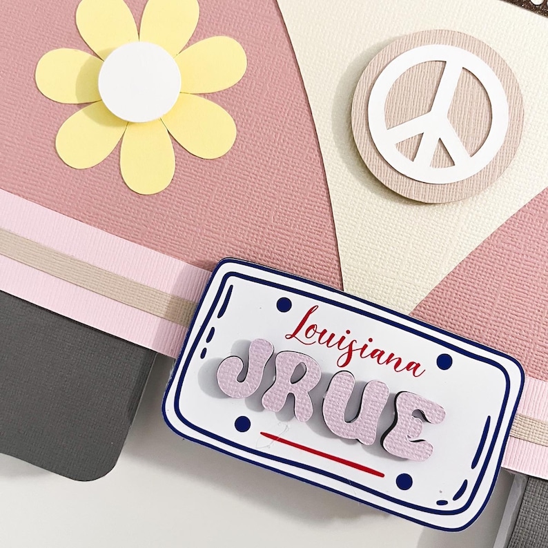 Groovy Bus Cake Topper Rainbow Groovy Centerpiece Groovy - Etsy