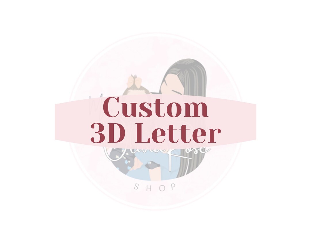 Custom 3D Character Letters | Birthday 3D Letter | - Etsy