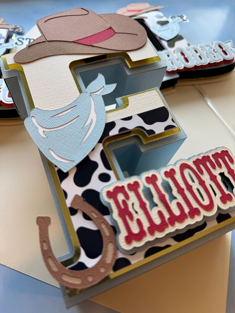 First Rodeo Birthday 3D Letter, Cowboy Party Centerpiece - Etsy