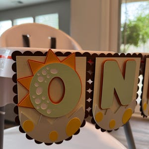 Oneasaurus Highchair Banner, Dinosaur First Birthday Party Decor, Trex ...